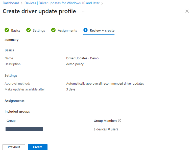 Intune Driver Updates Management